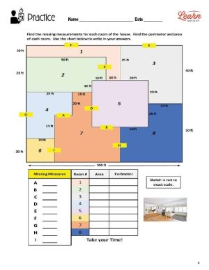 More Area and Perimeter, Free PDF Download - Learn Bright