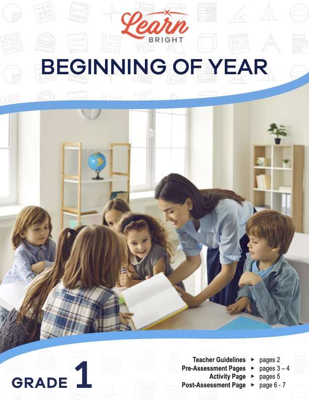 Beginning of Year Math Assessment – Grade 1