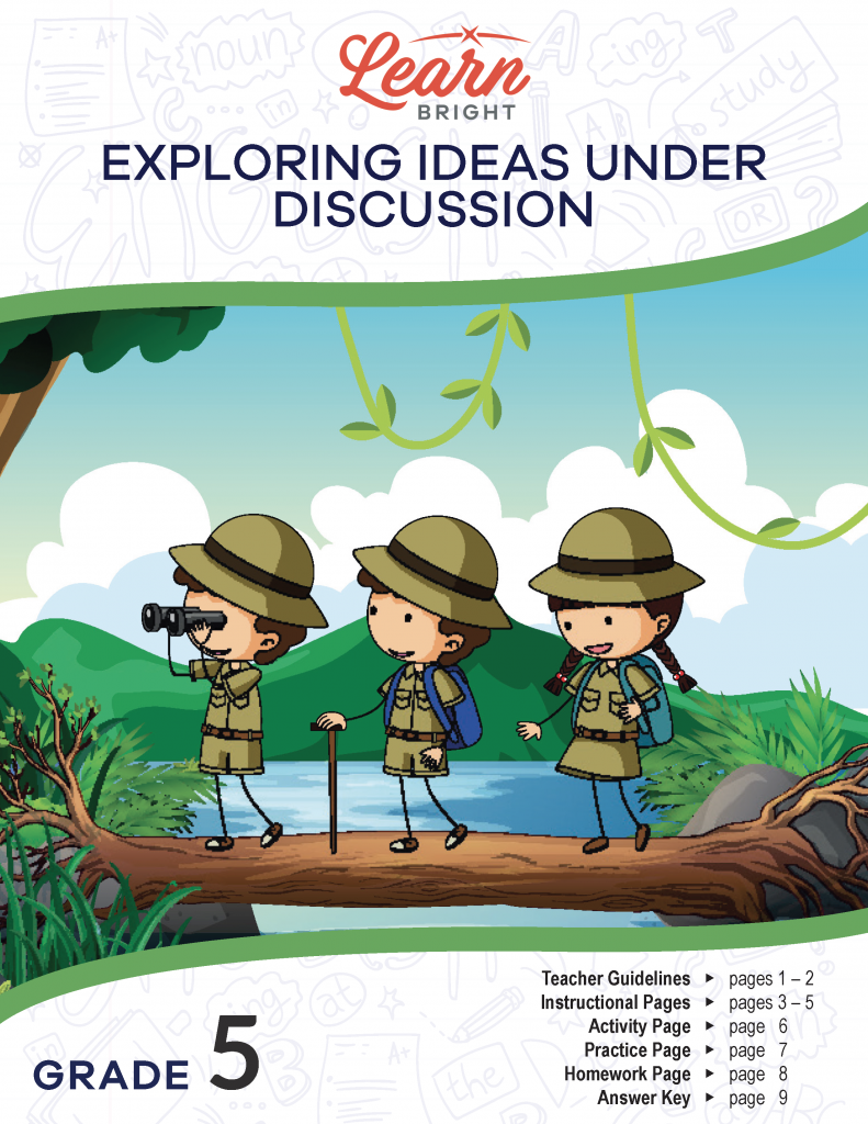 Exploring Ideas Under Discussion, Free PDF Download - Learn Bright