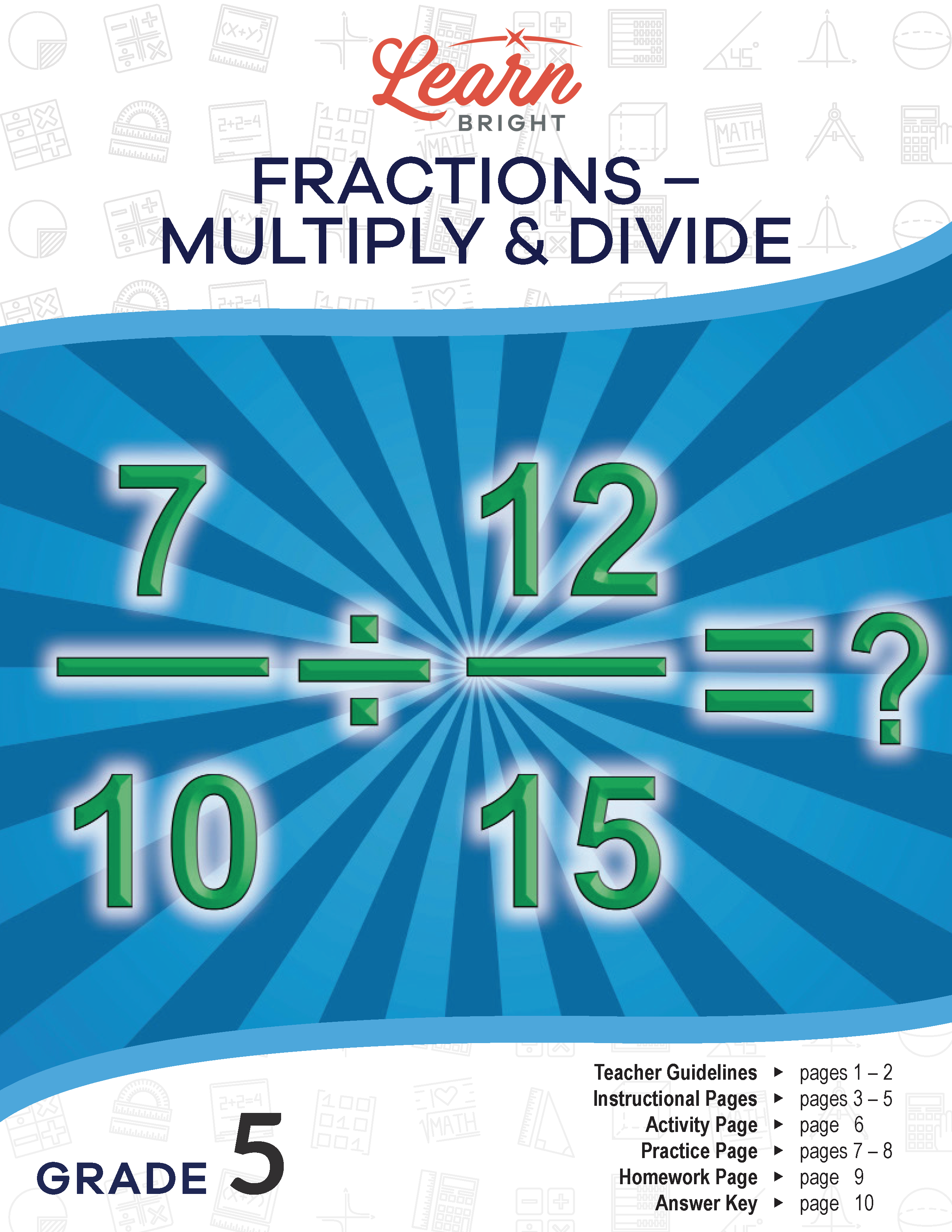 Fractions—Multiply and Divide, Free PDF Download - Learn Bright