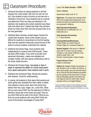 Basic Genetics STEM, Free PDF Download - Learn Bright