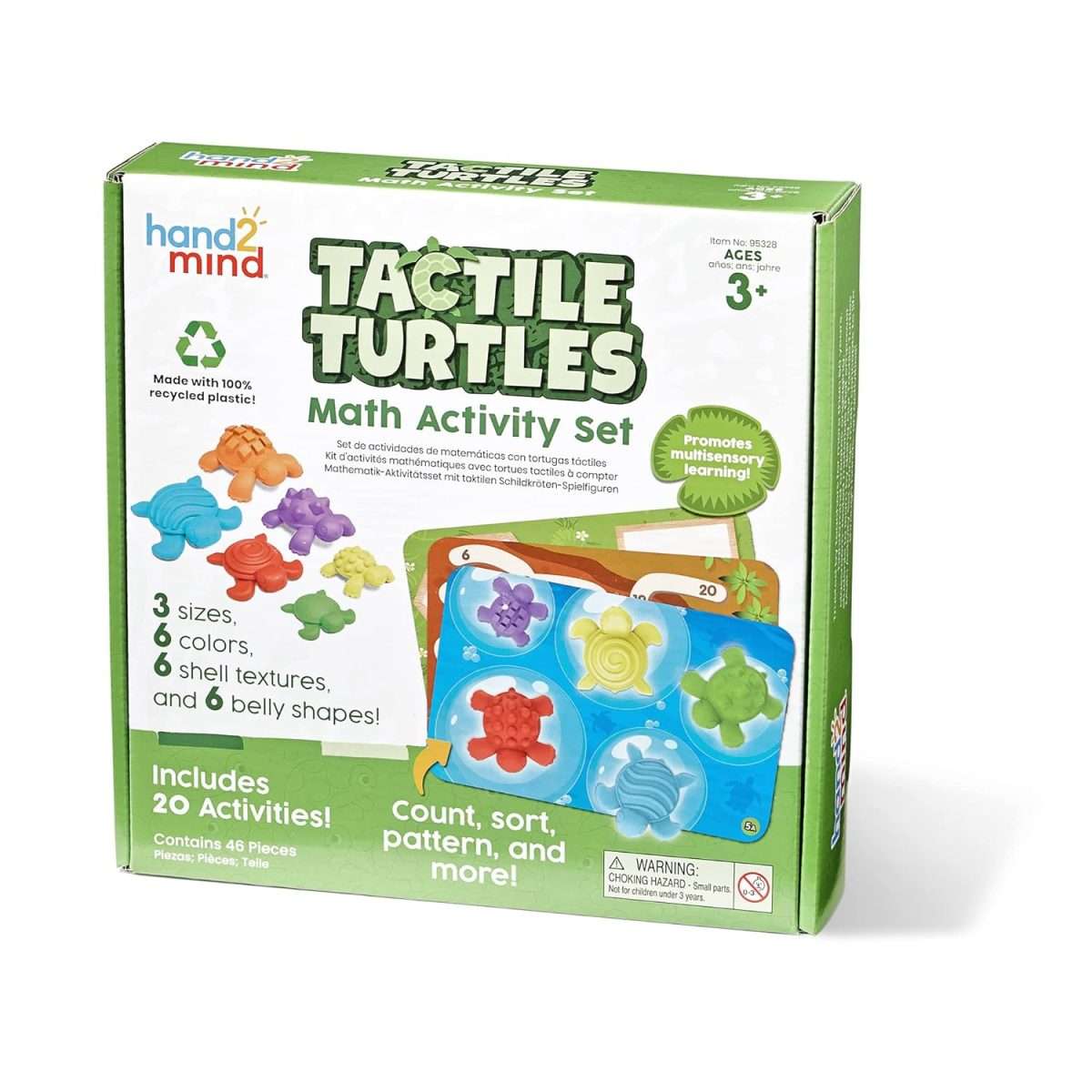 hand2mind Tactile Turtles Math Activity Set, Toddler Numbers and ...