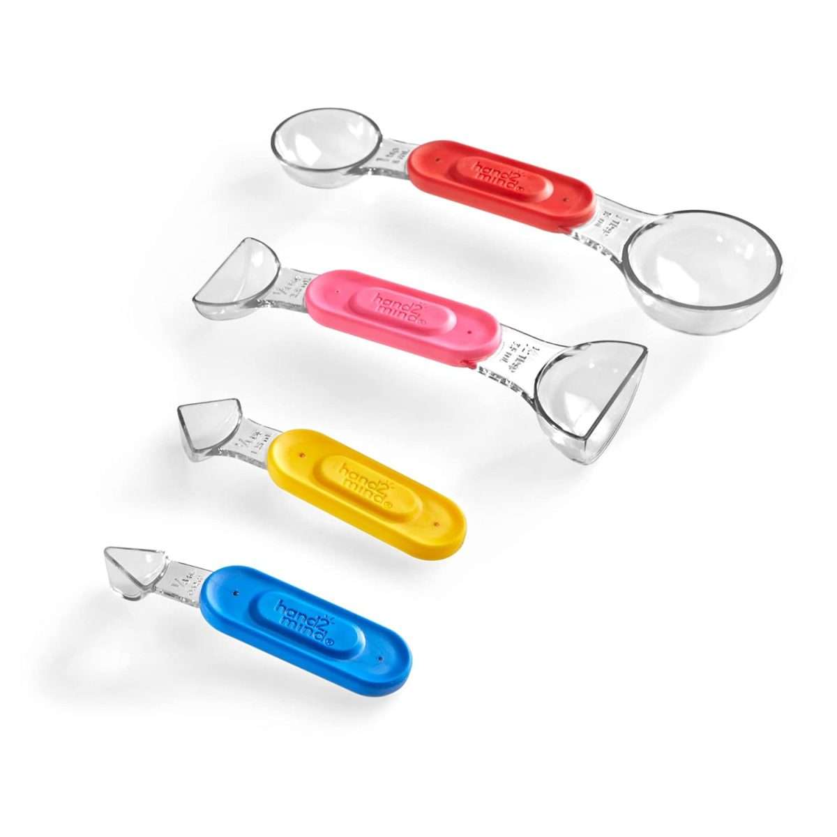 hand2mind Rainbow Fraction Measuring Spoons, Fraction Manipulatives ...